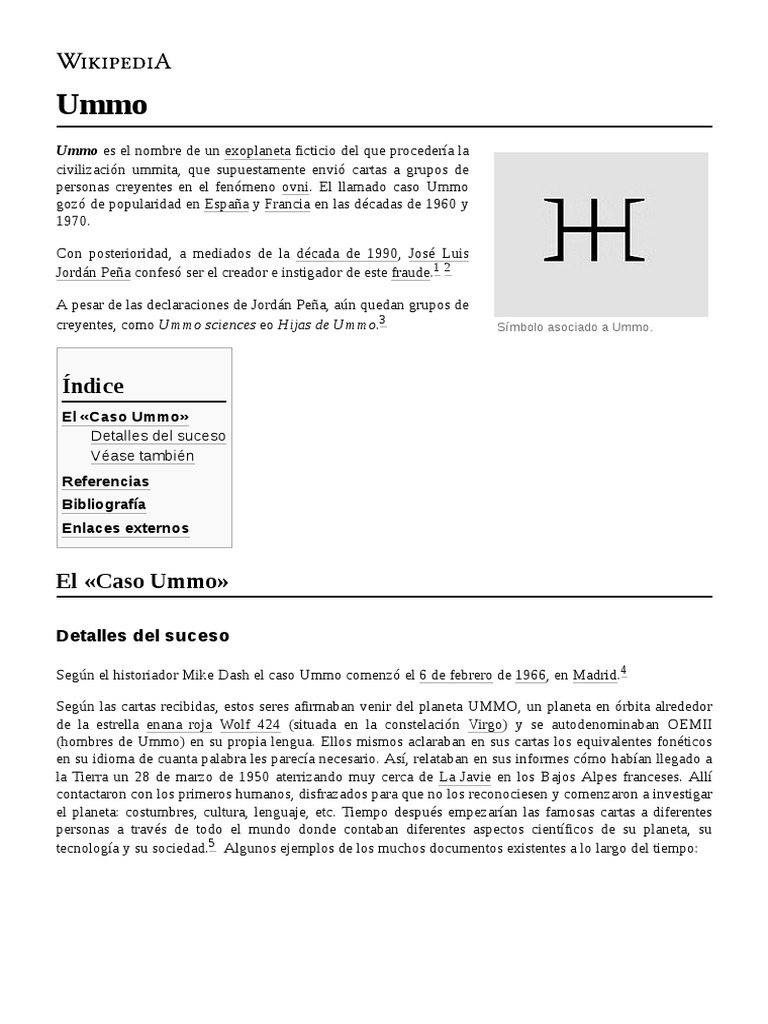 Ummo | PDF | Controversias astronómicas | Planetas En Astrologia