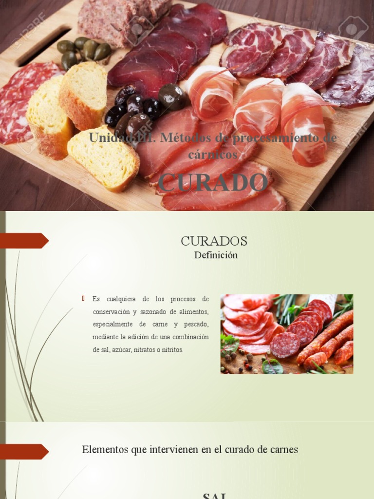 CURADOS | PDF | Curado (Conservación de Alimentos) | Carne