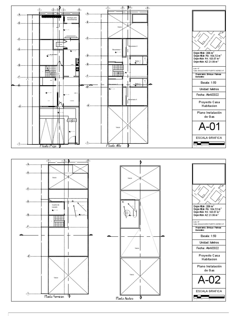 Plano Instalación de Gas | PDF