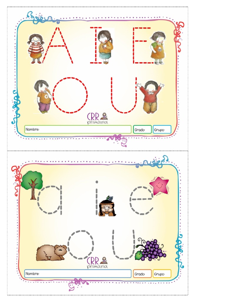 Vocales Mayúsculas y Minúsculas | PDF