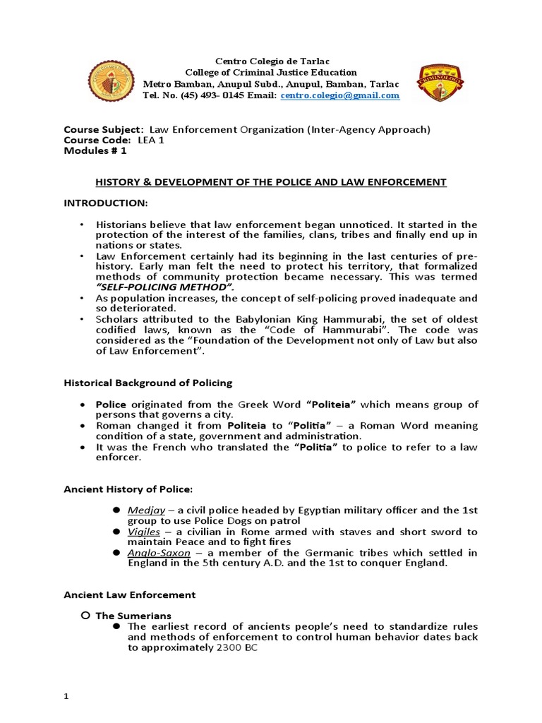 Chapter 1 Lea 1 | PDF | Police | Crimes