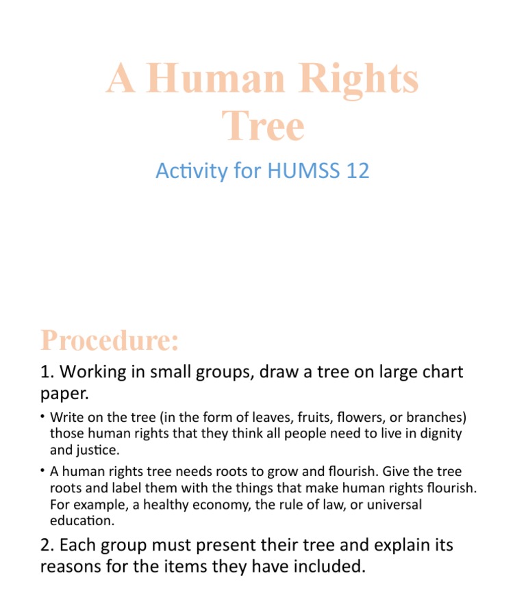 A Human Rights Tree | PDF