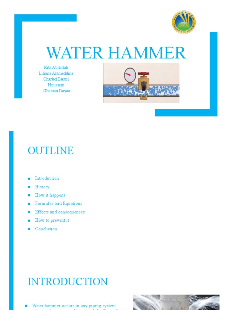 Understanding Water Hammer Effects & Prevention | PDF