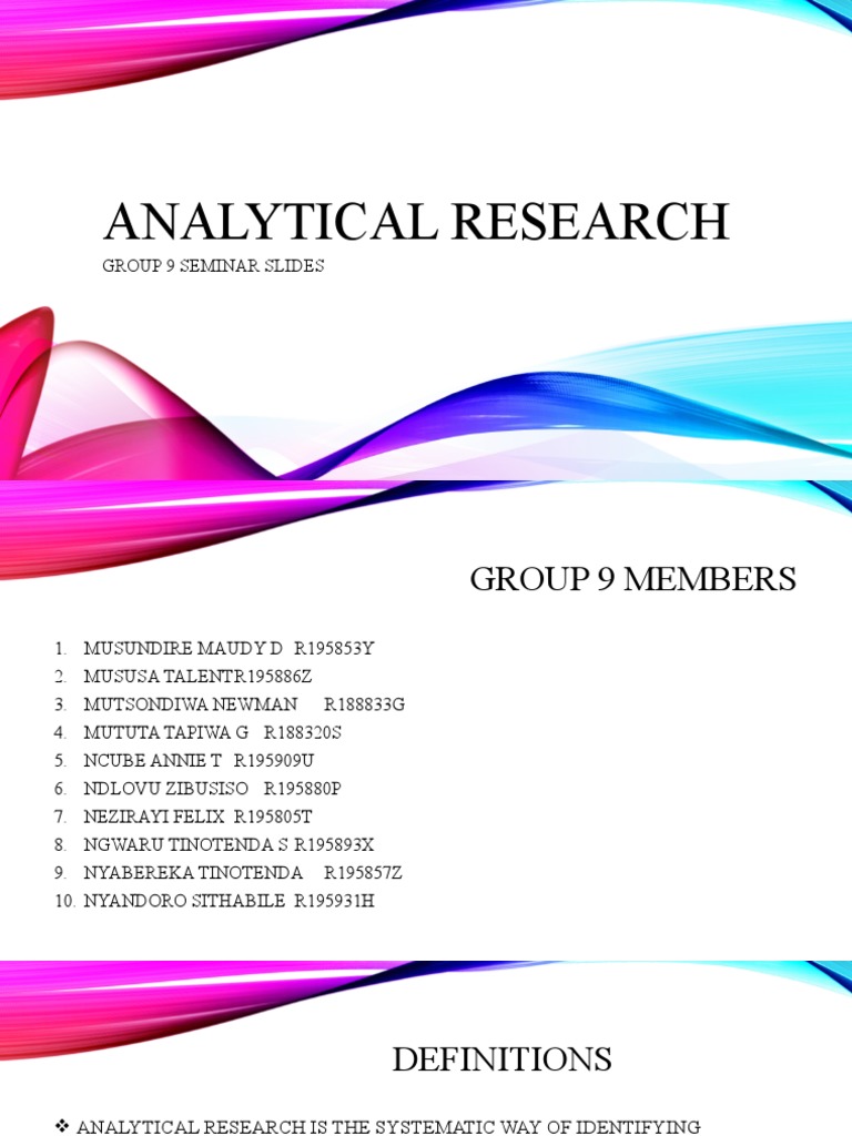 Understanding Analytical Research Methods | PDF | Data Analysis ...
