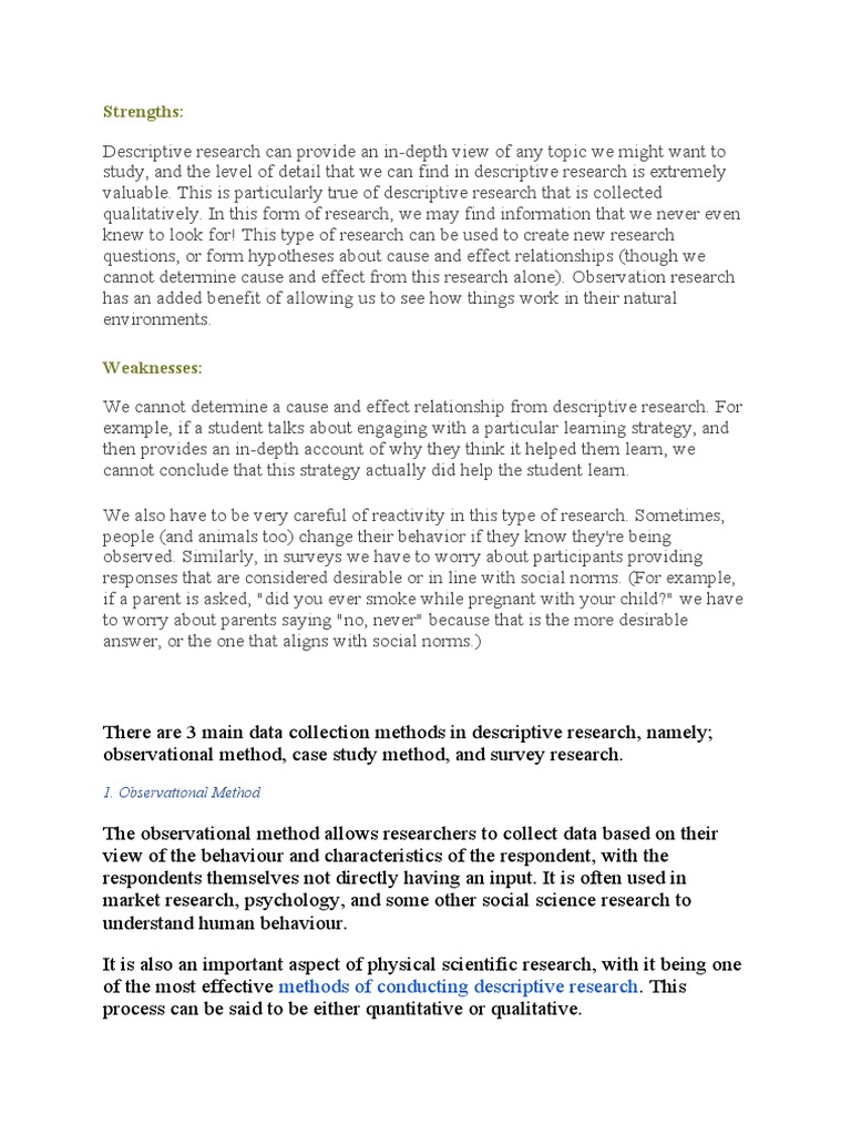 Descriptive Method of Research | Download Free PDF | Quantitative Research | Statistics