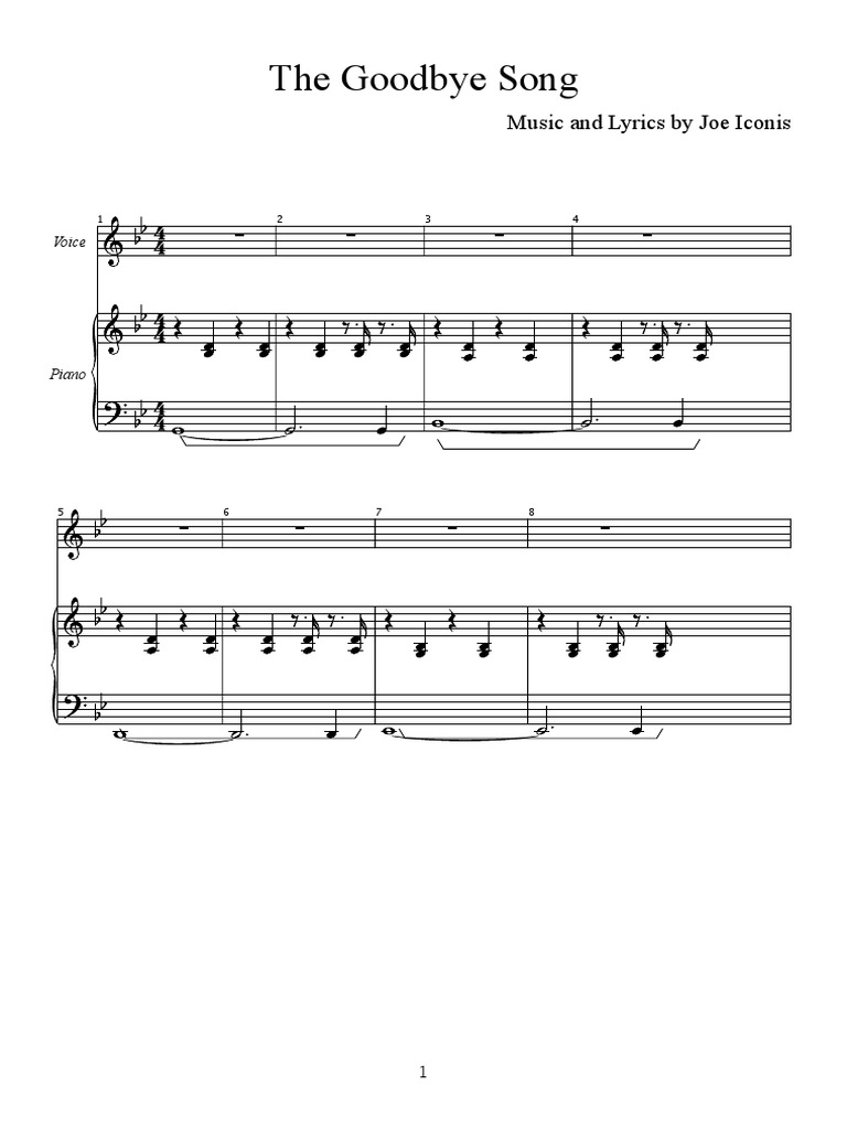 The Goodbye Song | PDF