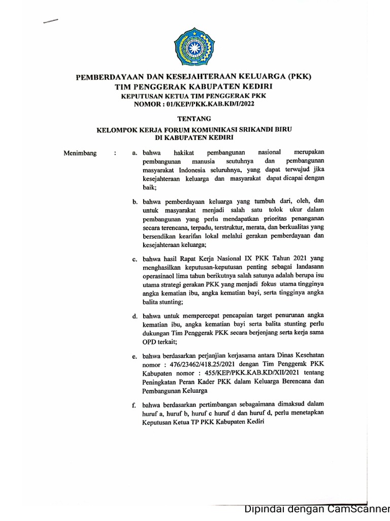 SK Tim Srikandi Biru | PDF