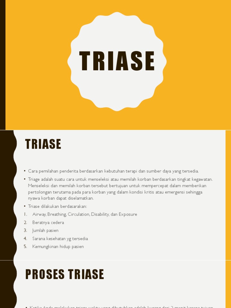 Panduan Triage untuk Penanganan Darurat | PDF
