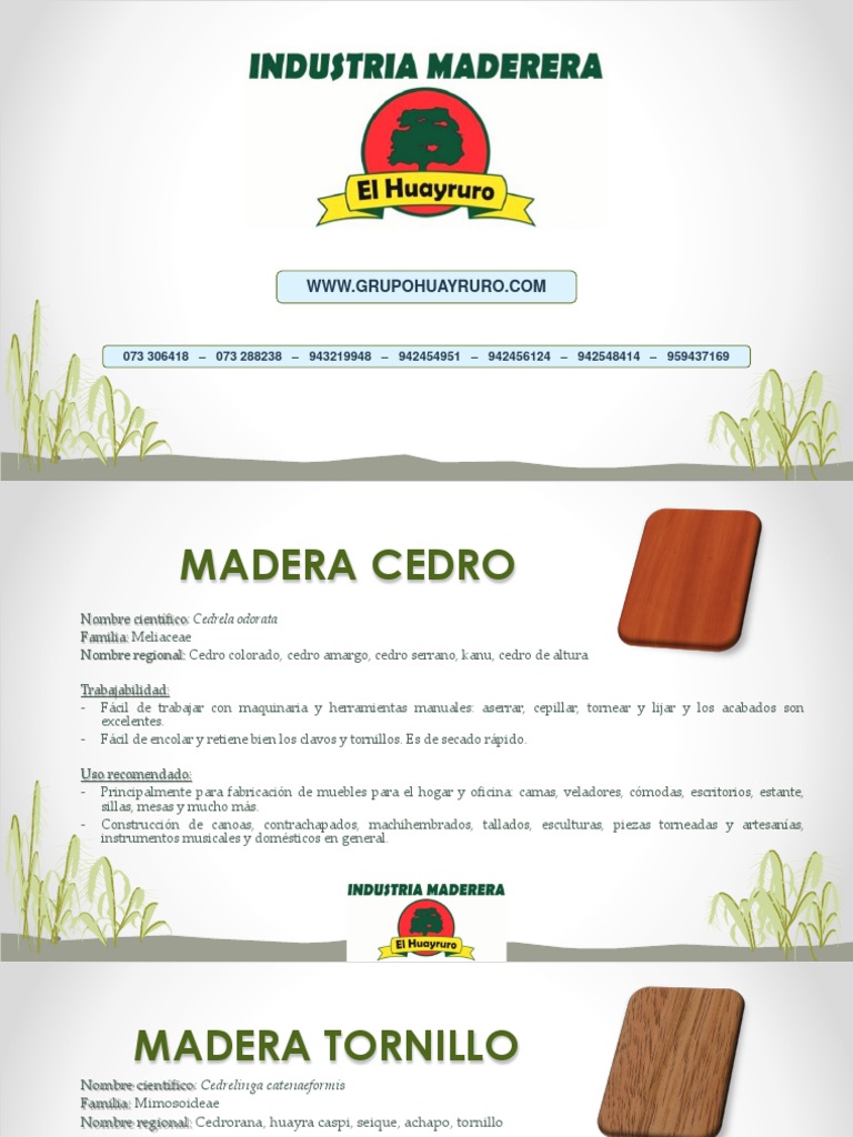 Brochure Maderas 2022 | PDF | Madera | Carpintería