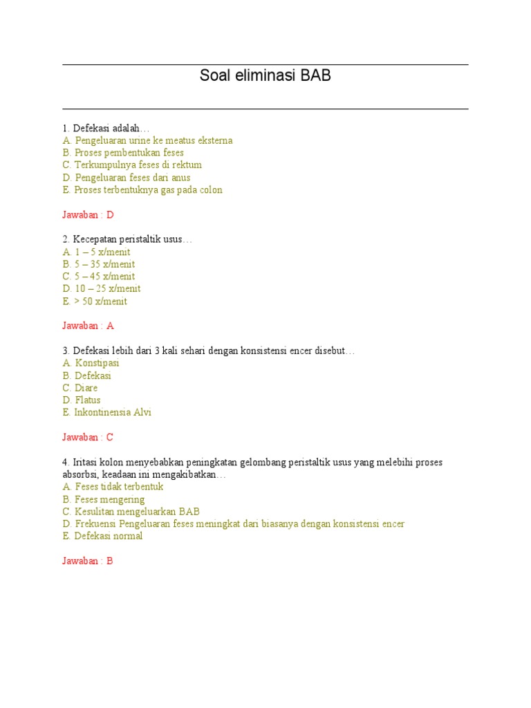 Soal BAB | PDF