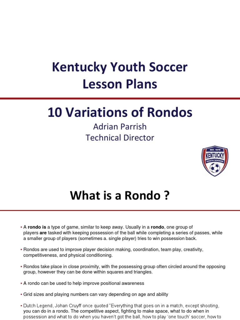 Youth Soccer Rondo Drills | PDF | Forward (Association Football ...