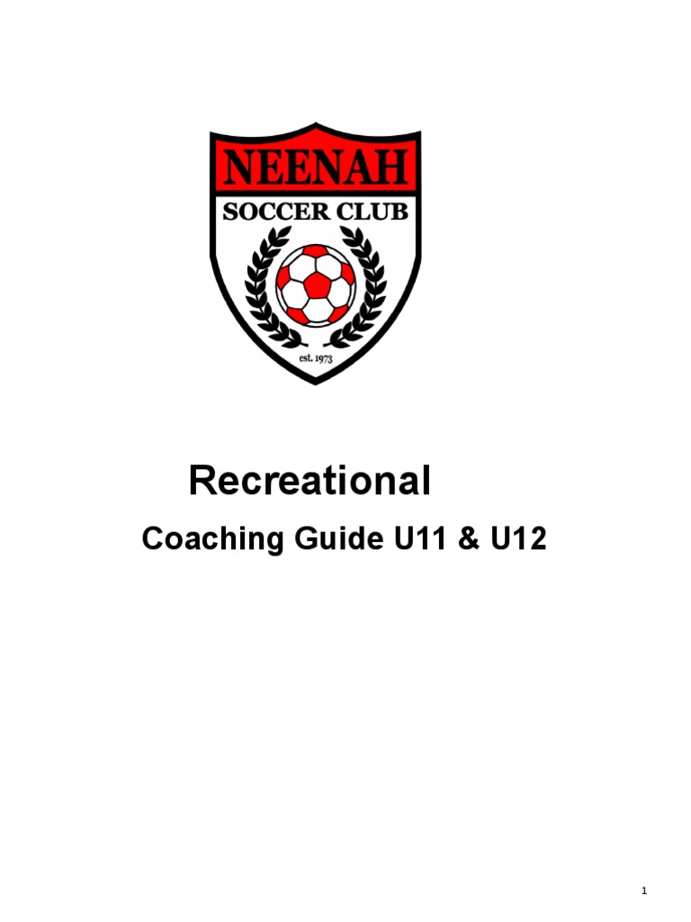 Recreational. Coaching Guide U11 & U12 | PDF | Defender (Association ...