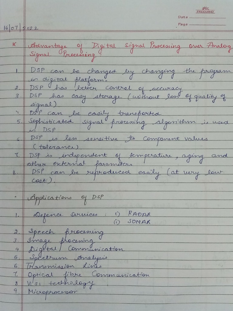 DSP Notes | PDF