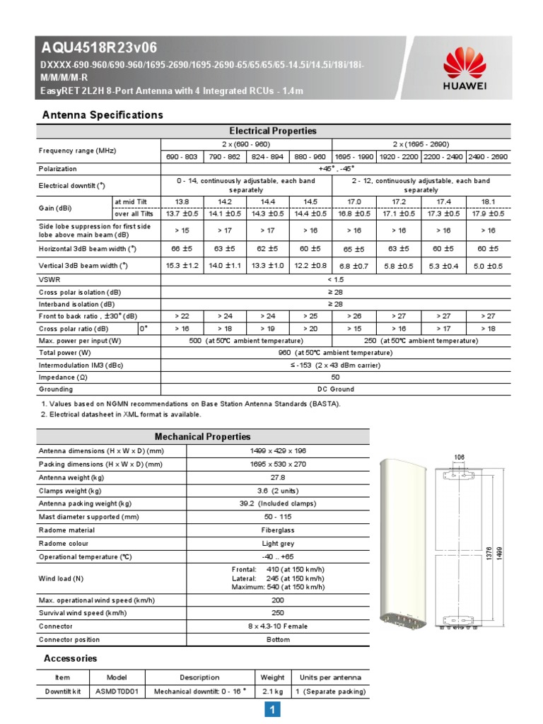 ANT-AQU4518R23v06 Datasheet | Download Free PDF | Electromagnetism | Electrical Engineering