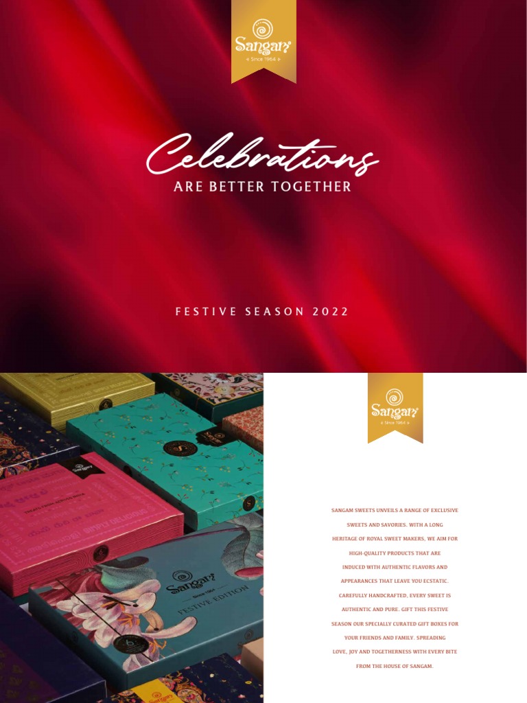 1. Sangam Sweets Catalog 2022 | PDF | Cooking | Cuisine