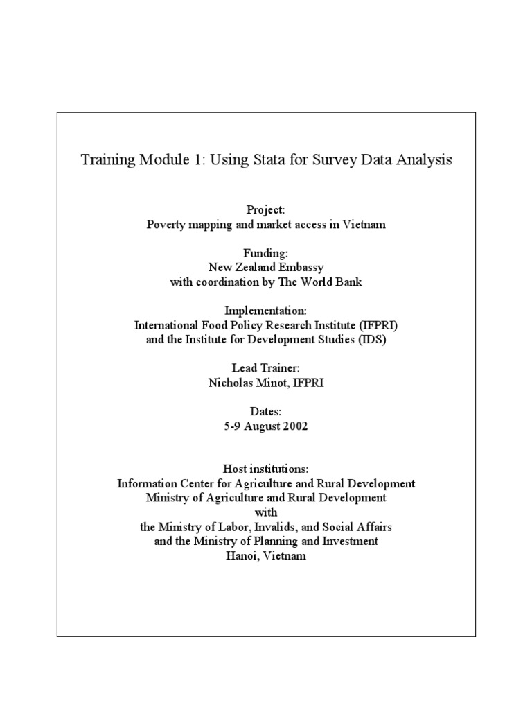 Stata Training Pdf Integer Computer Science File Format