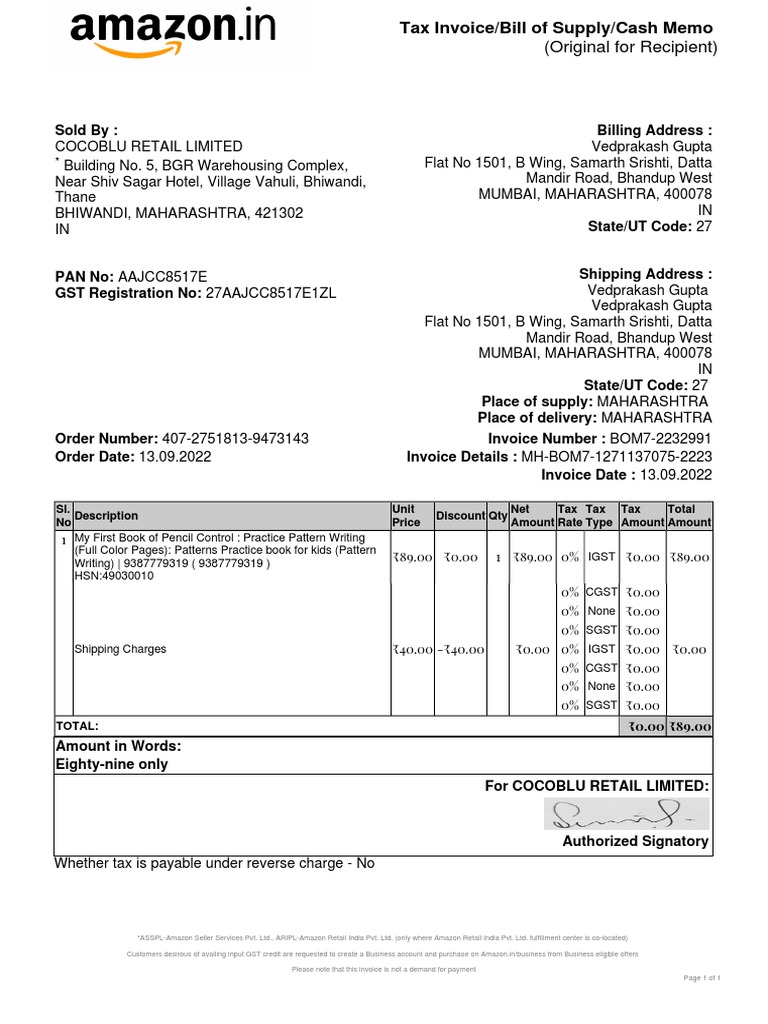 Invoice | PDF | Invoice | Value Added Tax
