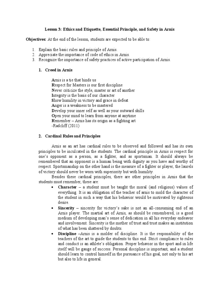 Lesson 3 | PDF | Learning | Disciplines