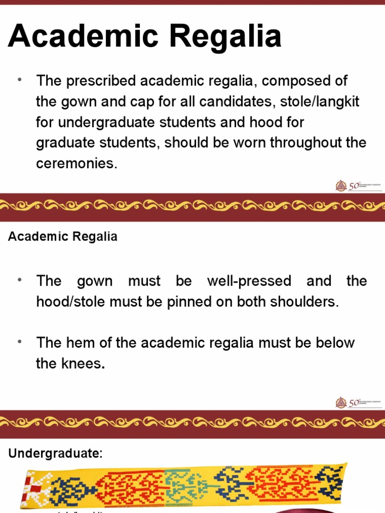 Academic Regalia Dress Code Guidelines | PDF