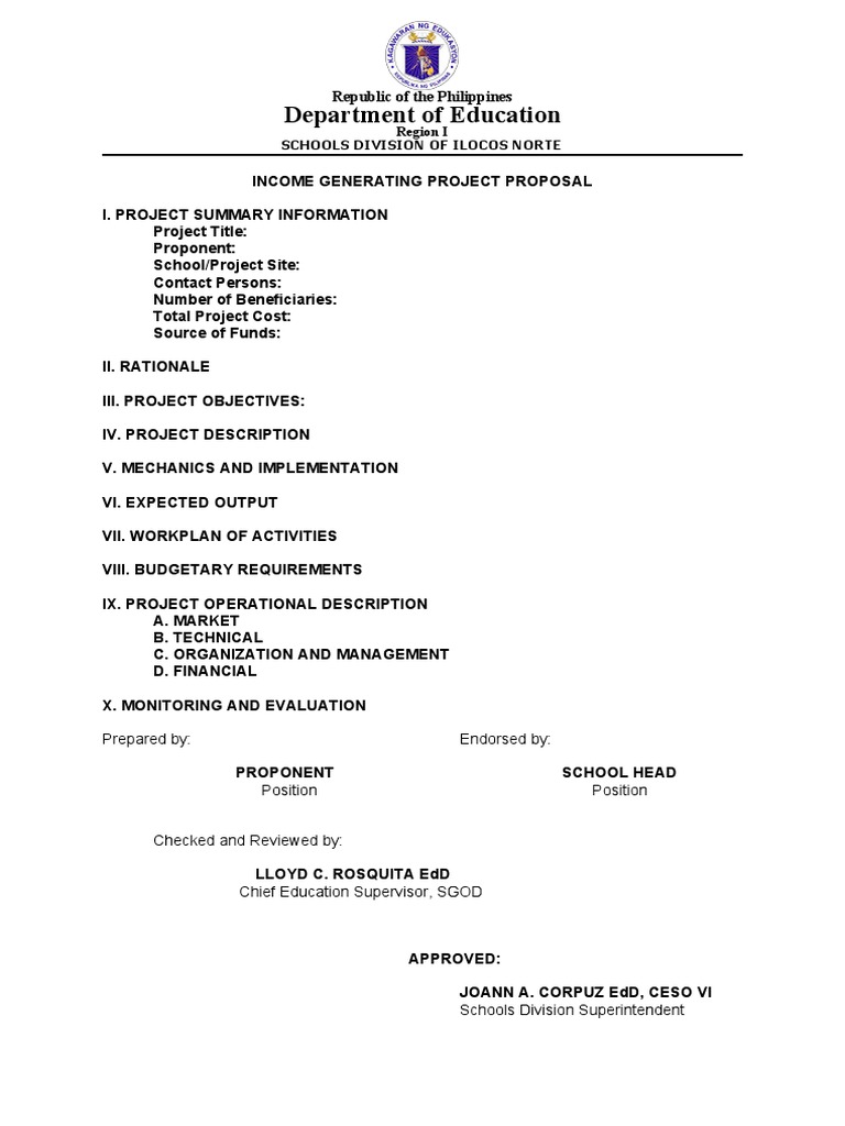 IGP Proposal Template | PDF