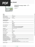 iEM3255 Energy Meter Datasheet | PDF | Electricity | Manufactured Goods