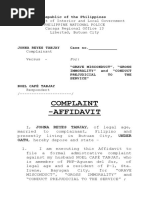 Administrative Complaint To The CSC | PDF | Affidavit | Conflict Of Interest