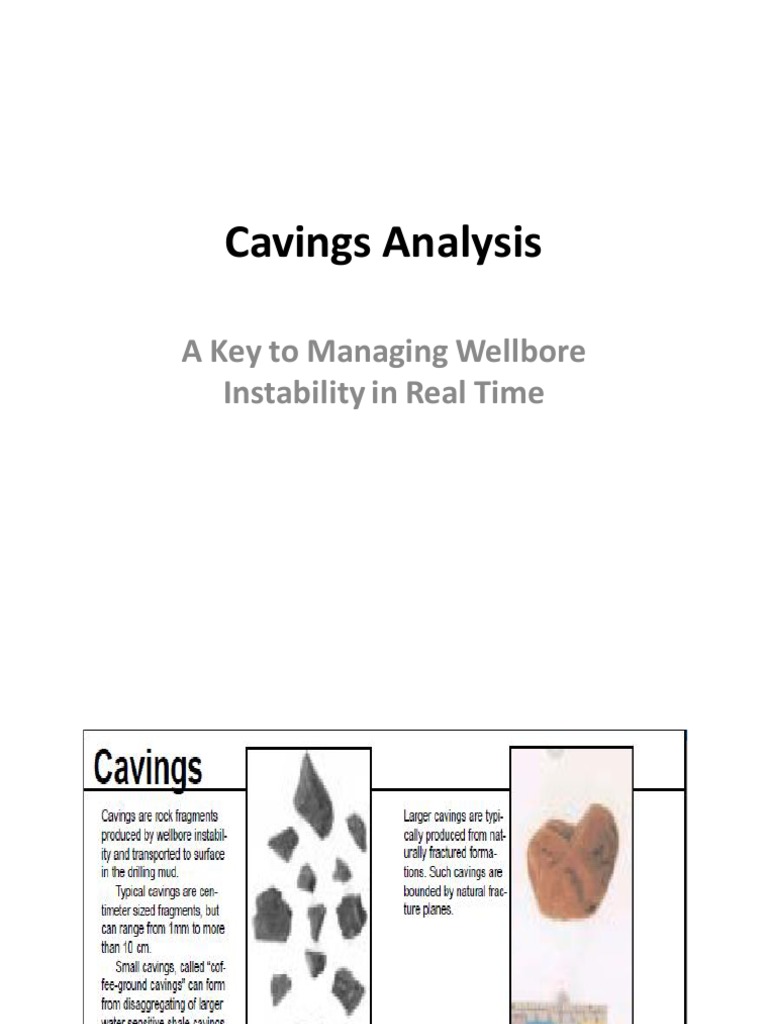 Caving analysis | PDF | Borehole | Applied And Interdisciplinary Physics
