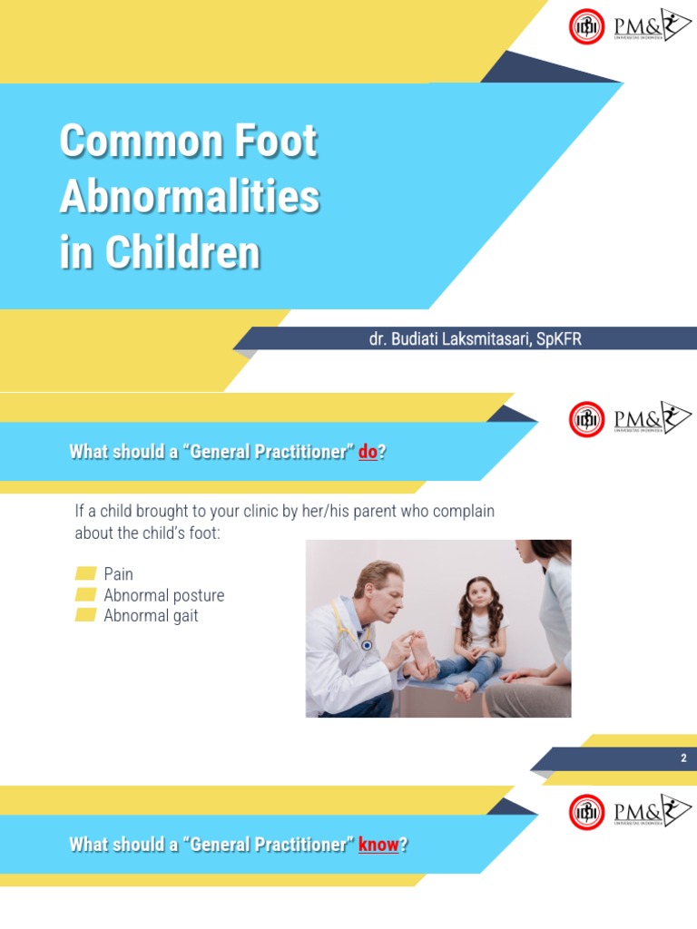 Common Pediatric Foot Abnormalities | PDF | Foot | Causes Of Death