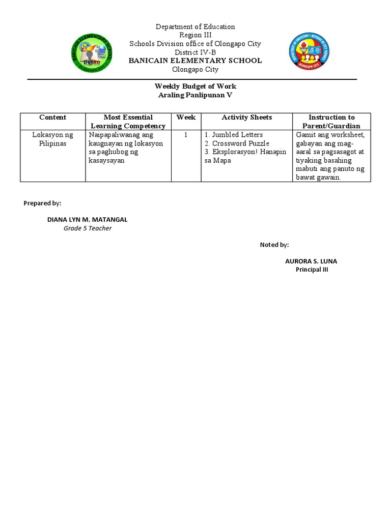 Bow Ap 5-Dianalynmatangal | PDF
