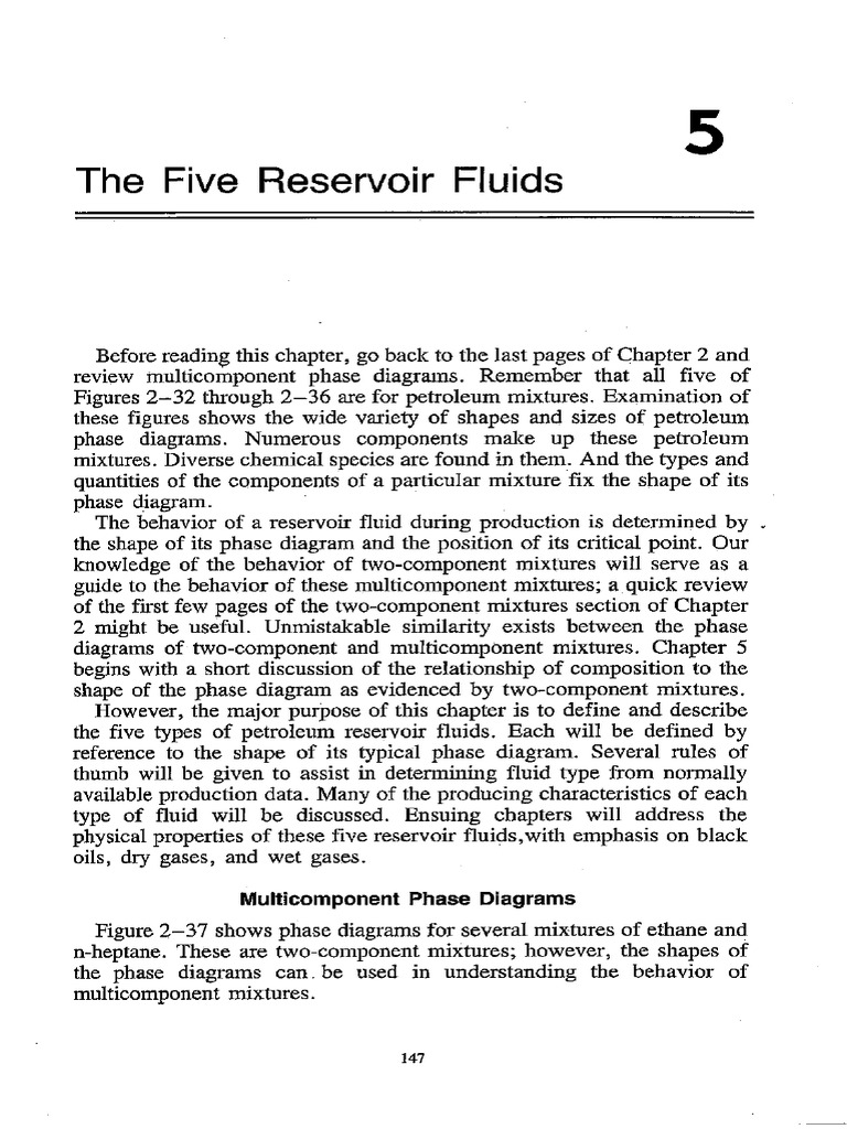 Chapter 5 KFFR The Five Reservoir Fluids | PDF