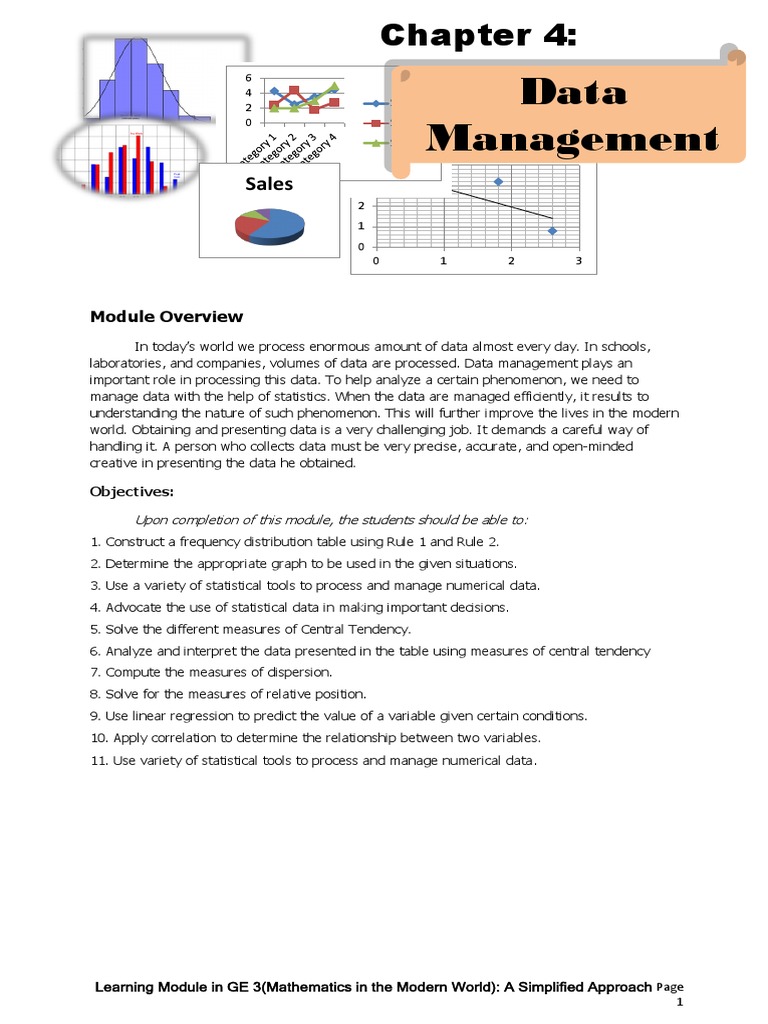 Module 4 Data Management | PDF | Mode (Statistics) | Mean