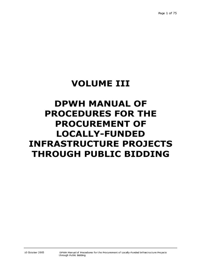 DPWH Blue Book Vol. 3 | PDF