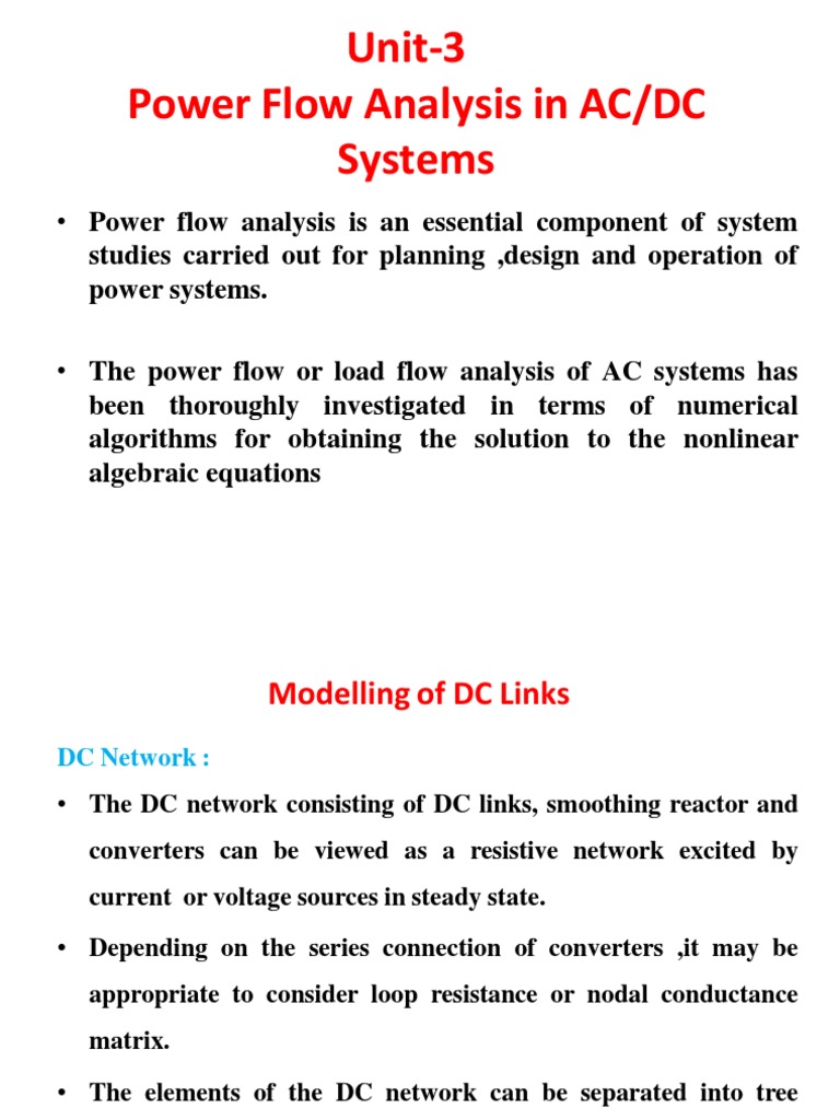 Power Flow Analysis in AC/DC Systems | PDF | Electricity | Electromagnetism