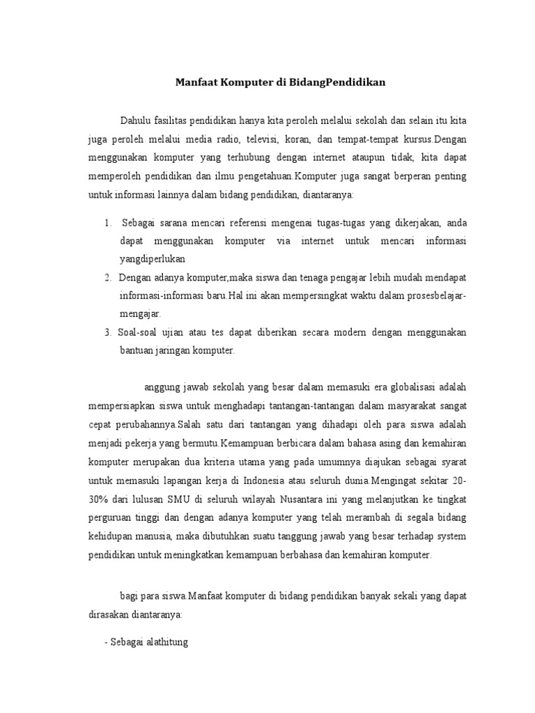 Manfaat Kompute-WPS Office | PDF