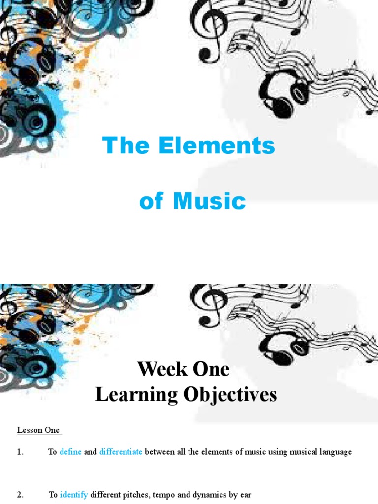 The Elements of Music | PDF | Tempo | Musical Compositions