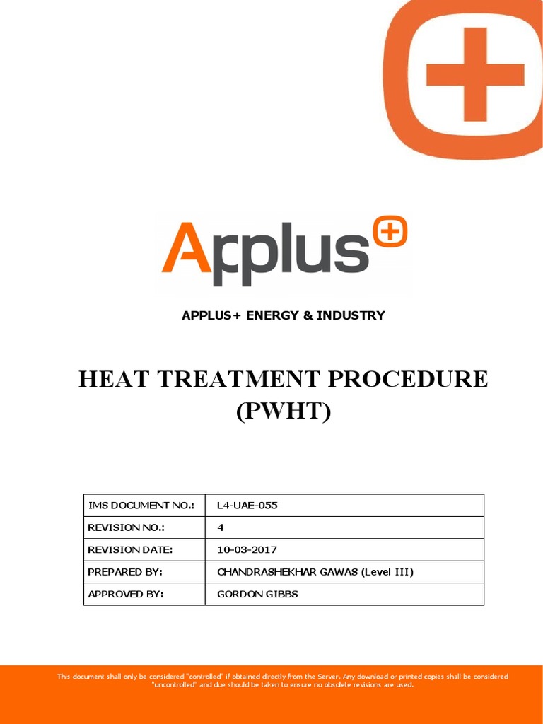 Heat Treatment Procedure (PWHT) | PDF | Thermocouple | Calibration