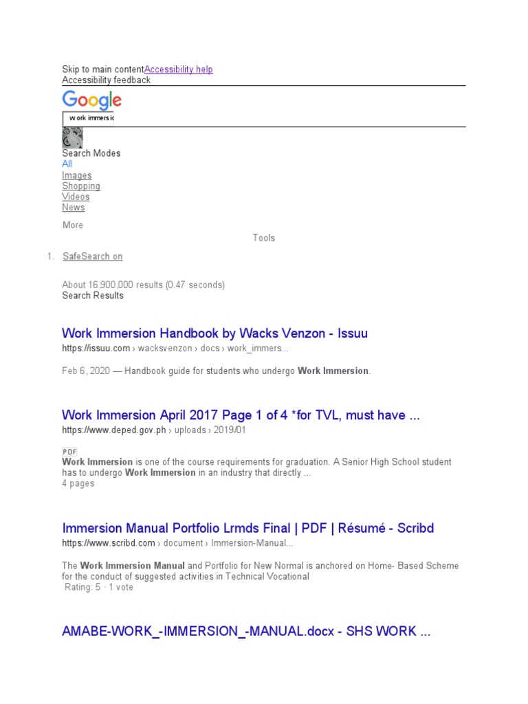 Work Immersion Reminders | PDF | Computing