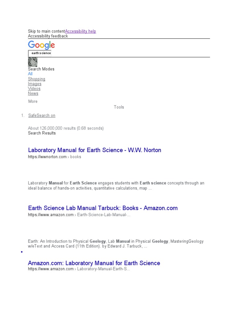 Earth Science Manual | PDF | Laboratories | Science