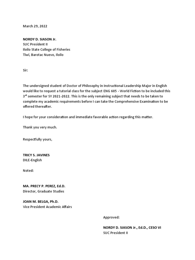 DILE English Letter Tutorial | PDF