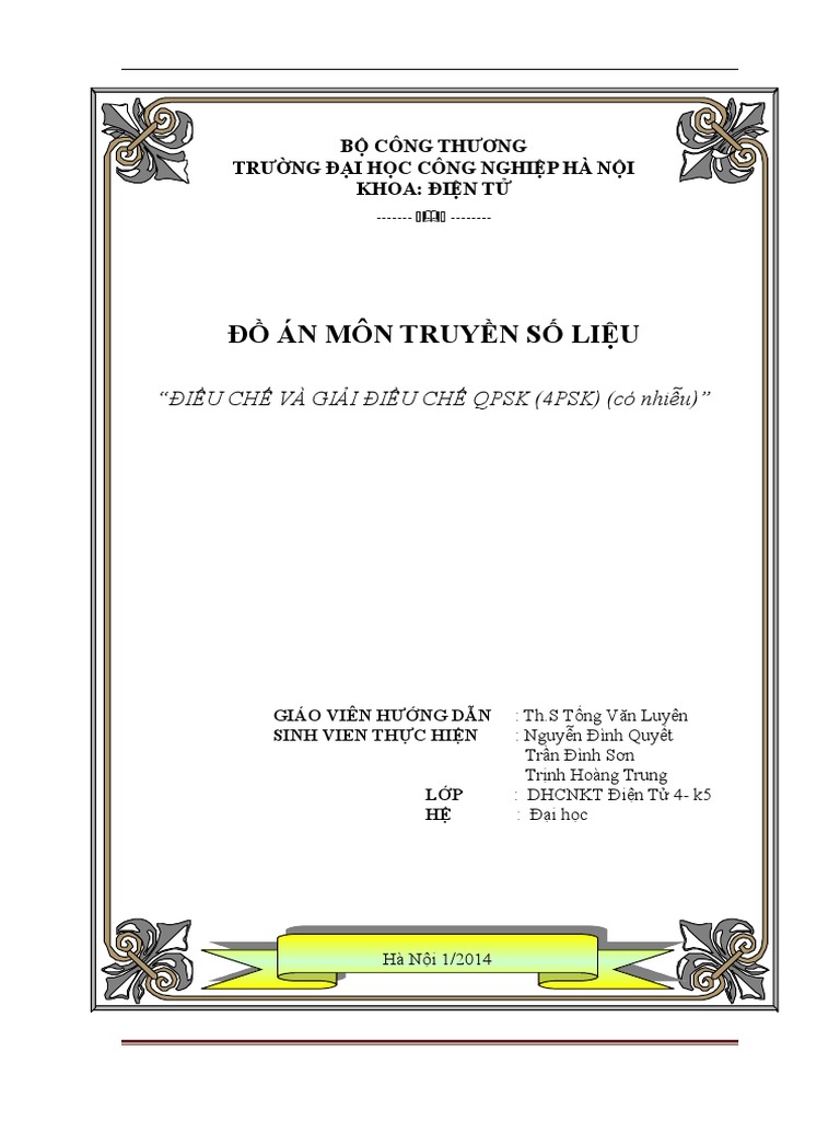 123doc Bao Cao Dieu Che Va Giai Dieu Che QPSK | PDF