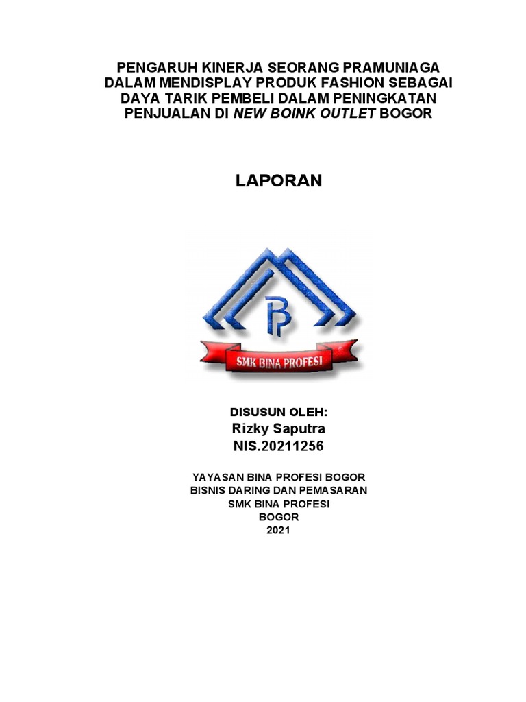 Print Lap Boink Rizky S | PDF