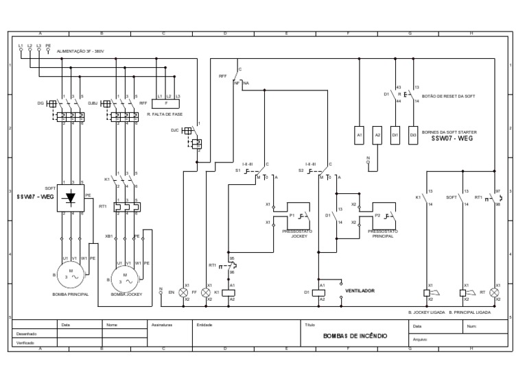 Diagrama Bombas de Incêndio | PDF