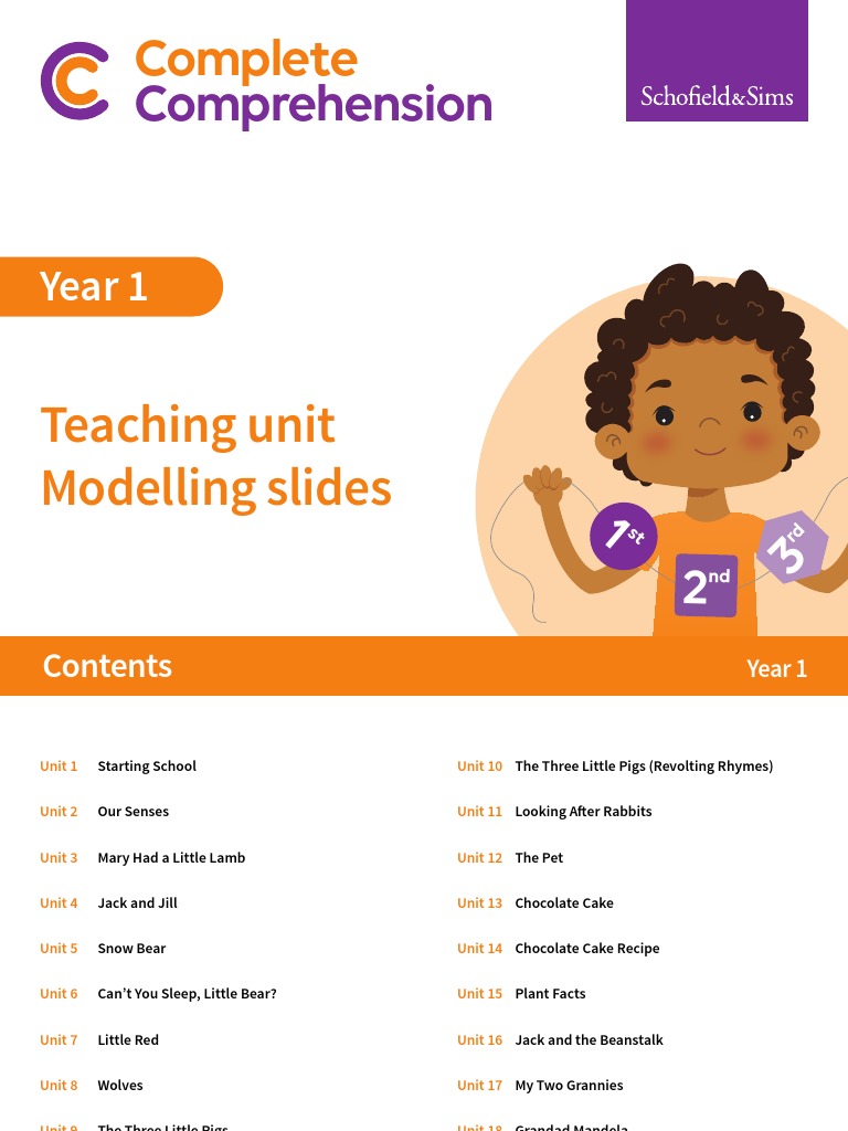 Complete Comprehension Year 1 Modelling Slides | PDF | Cakes | Food And ...