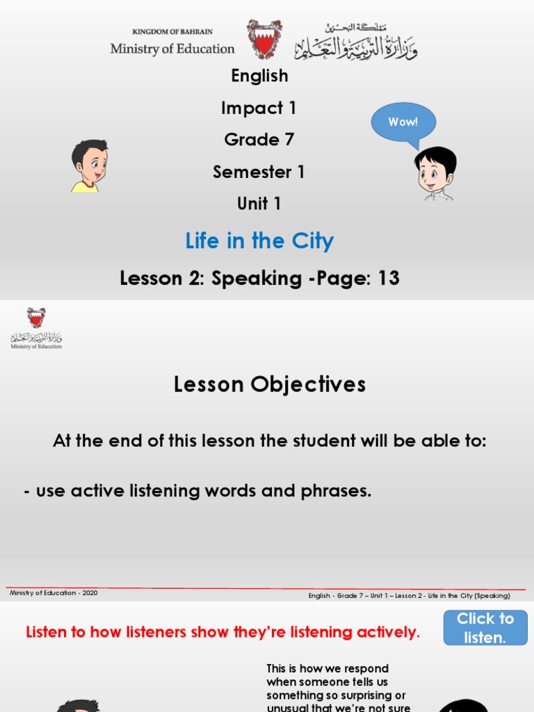 Grade 7 U1 L2 Speaking Revised | PDF | Linguistics | Human Communication
