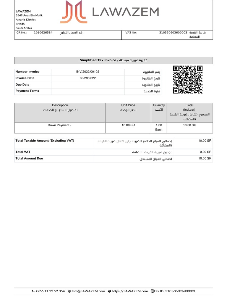 Simplified Tax Invoice - Diom | PDF | Taxes | Government Finances