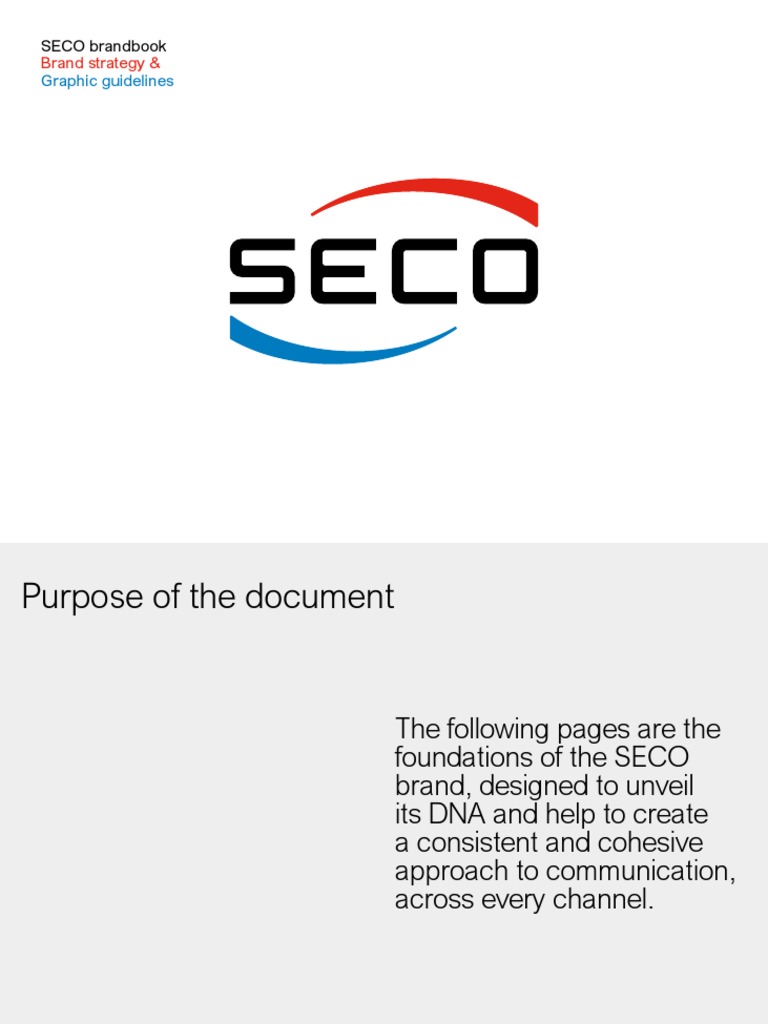 SECO Brand Book IT | PDF | Brand | Logos