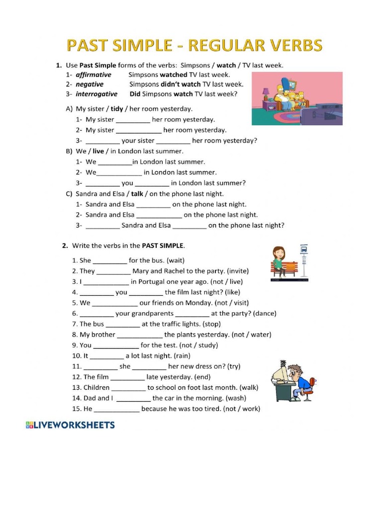 Past Simple Regular | PDF