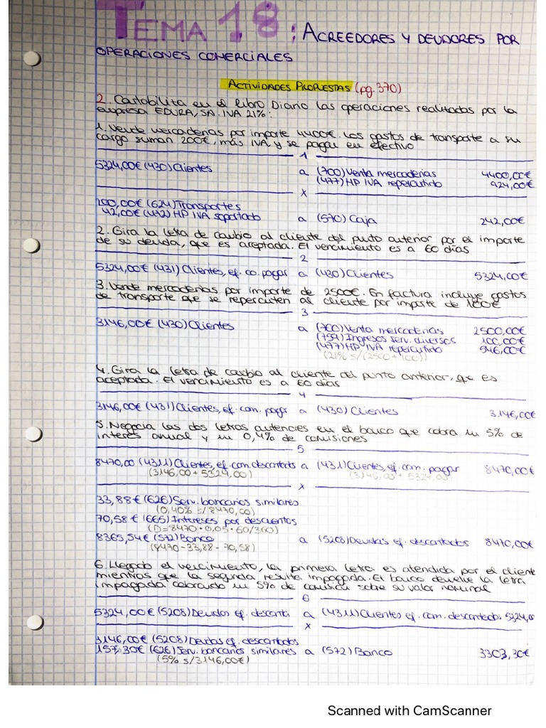 Actividades Tema 18 Piac | PDF