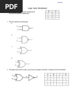 Logic Gates Practice Questions | PDF | Logic Gate | Electronic Design
