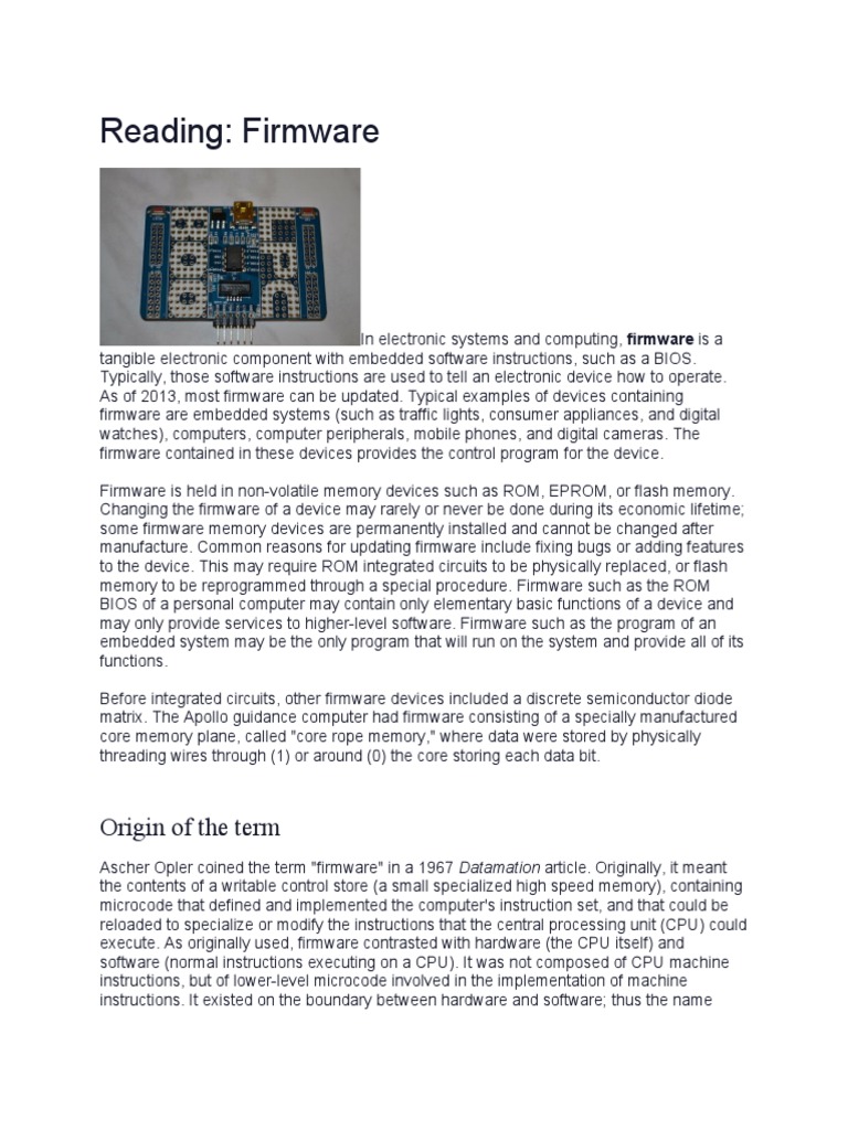 Reading | PDF | Read Only Memory | Computer Science